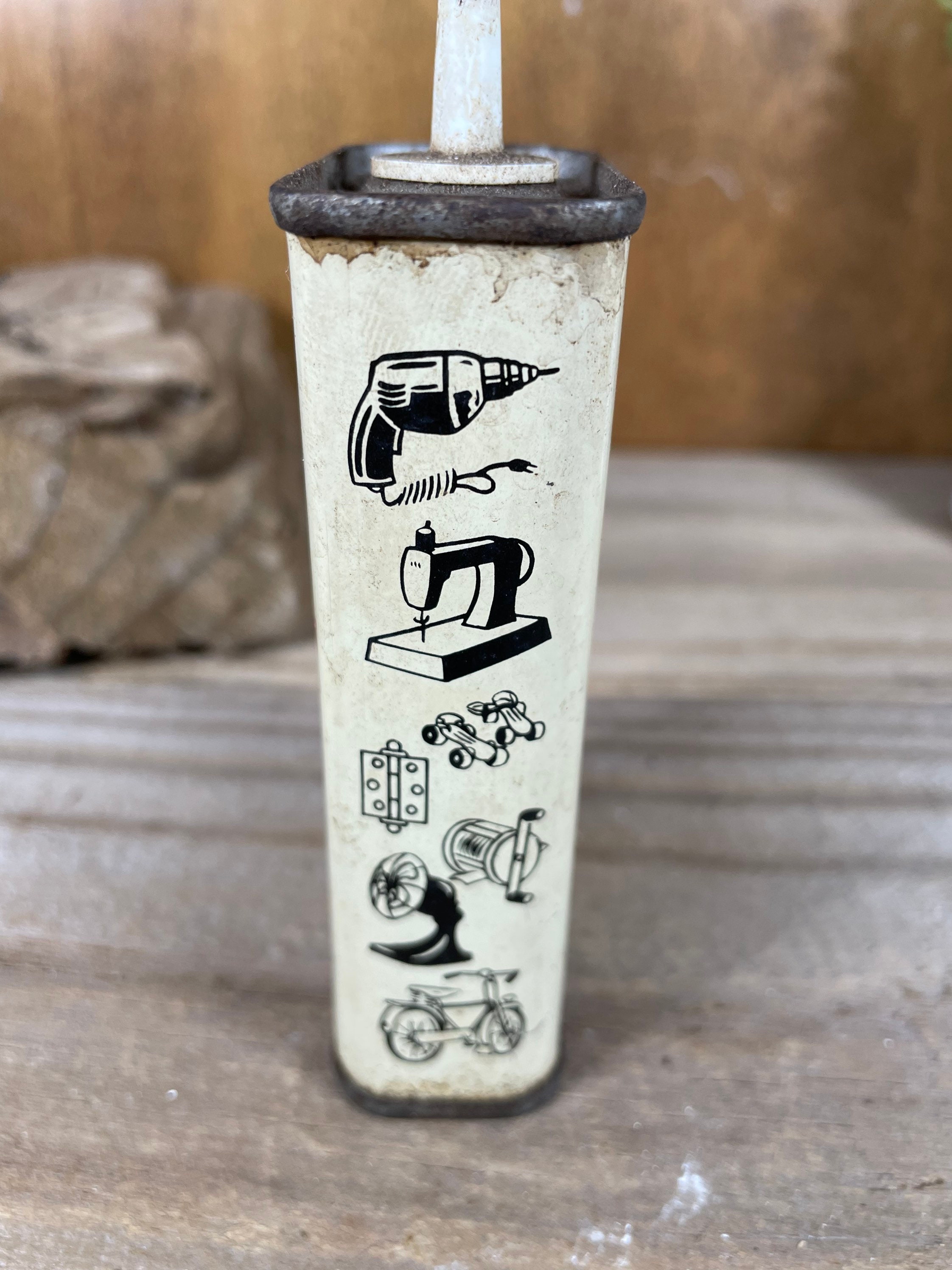 Vintage Shell Oil Can Handy Oil Man Cave Decor - Etsy