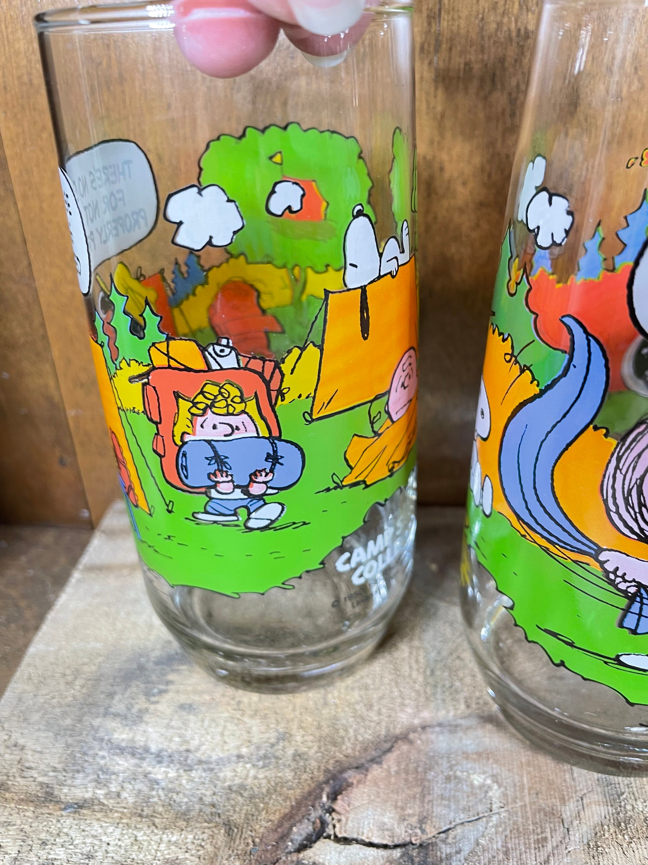 Vintage Camp Snoopy Glasses 1980s Mcdonalds Collector Series - Etsy