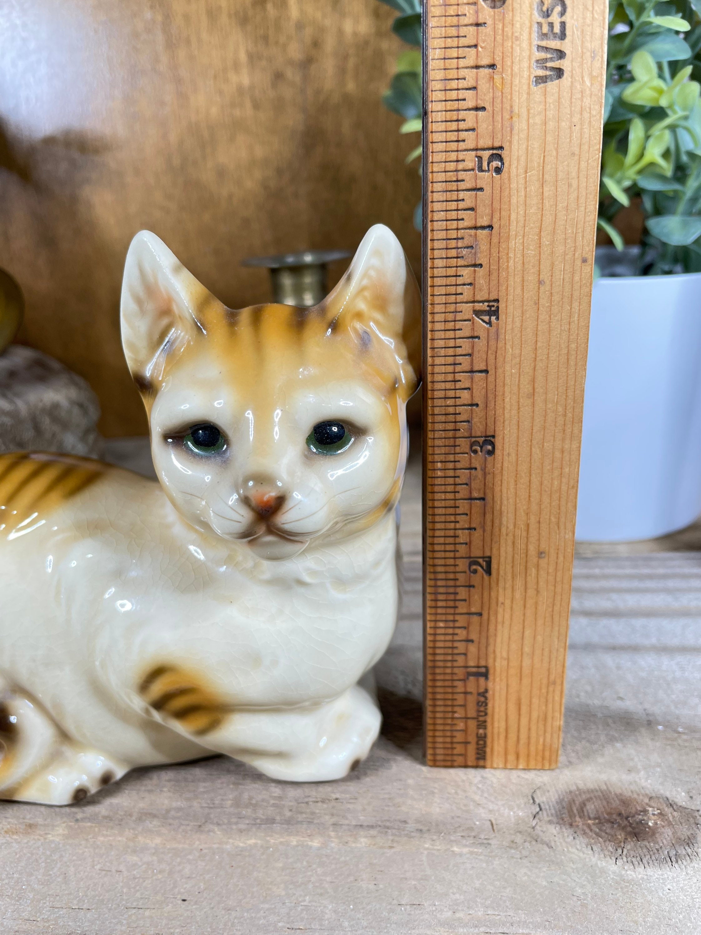 Vintage Ceramic Cat Made in Japan Stamped HK Tabby Cat - Etsy