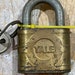 Vintage Yale and Towne Gold Tone Lock With 2 Keys, 2 X 3 Made in USA - Etsy