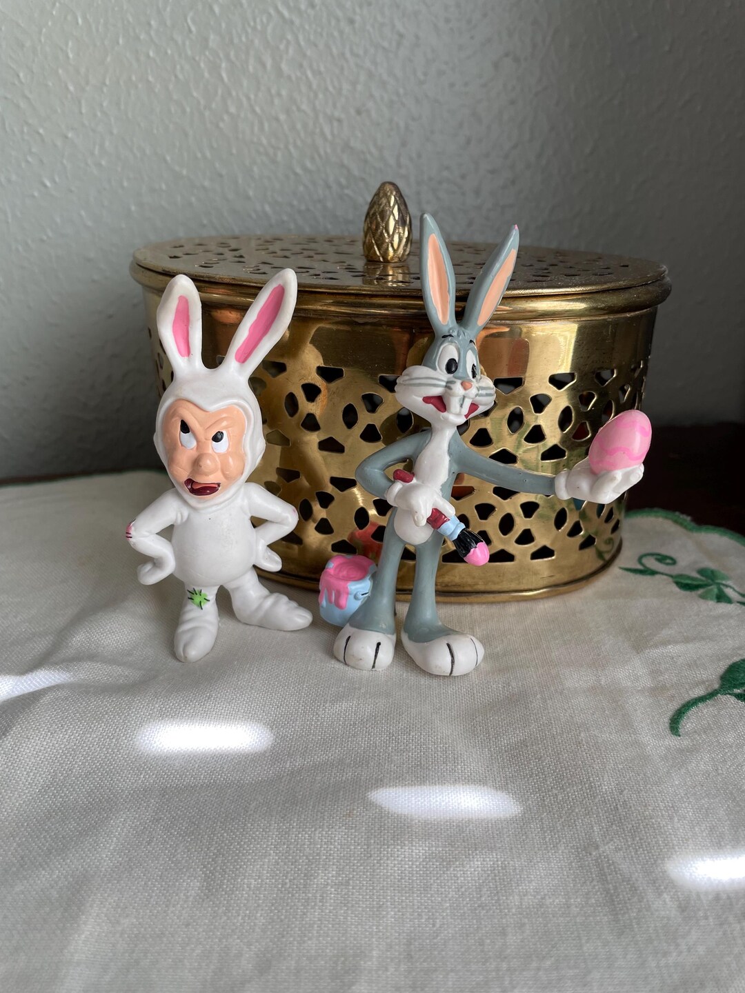 Bugs Bunny and Elmer Fudd Easter Figurines 1980s Looney Tunes ...