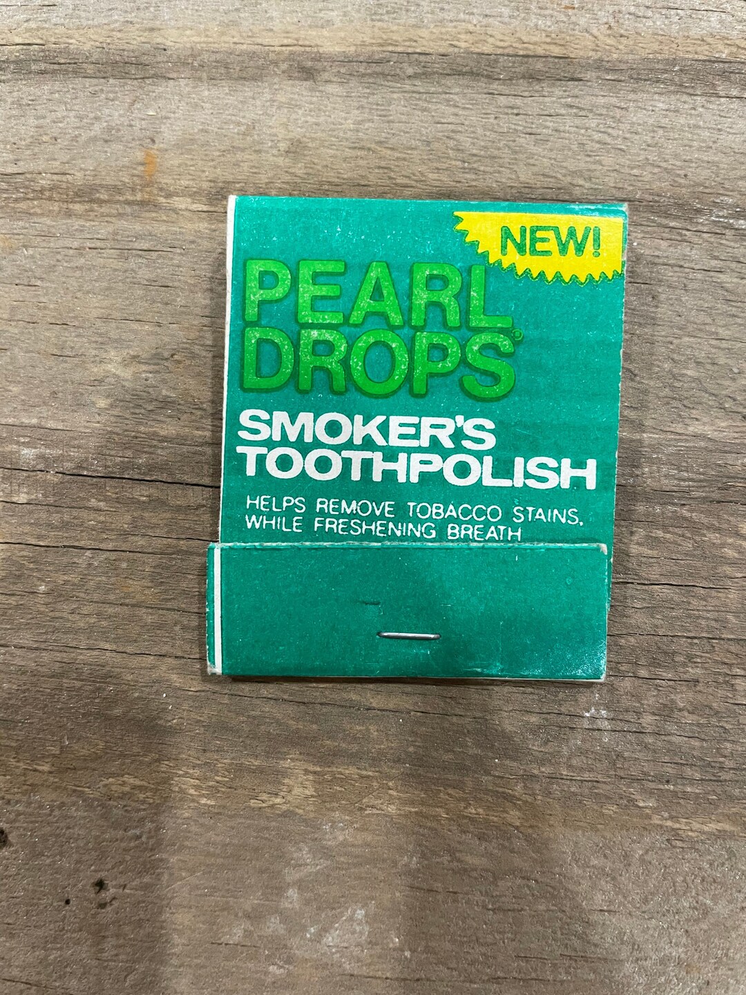 Vintage Peal Drops Smoker's Toothpaste Tooth Polish Matches Match Book ...