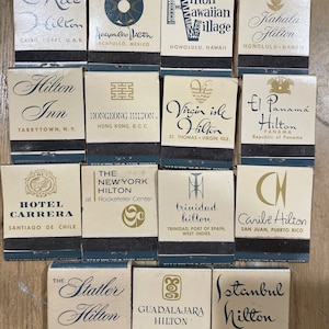 Vintage Hilton Hotel Matchbooks Collectible Matches Match - Etsy