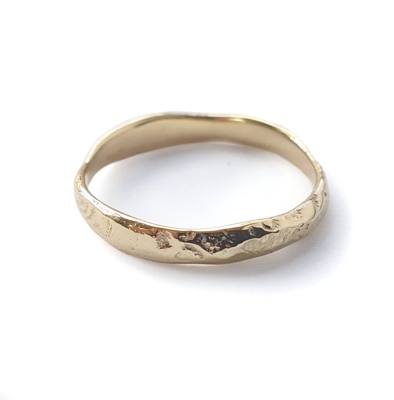 Matte Gold Wedding Band - Etsy