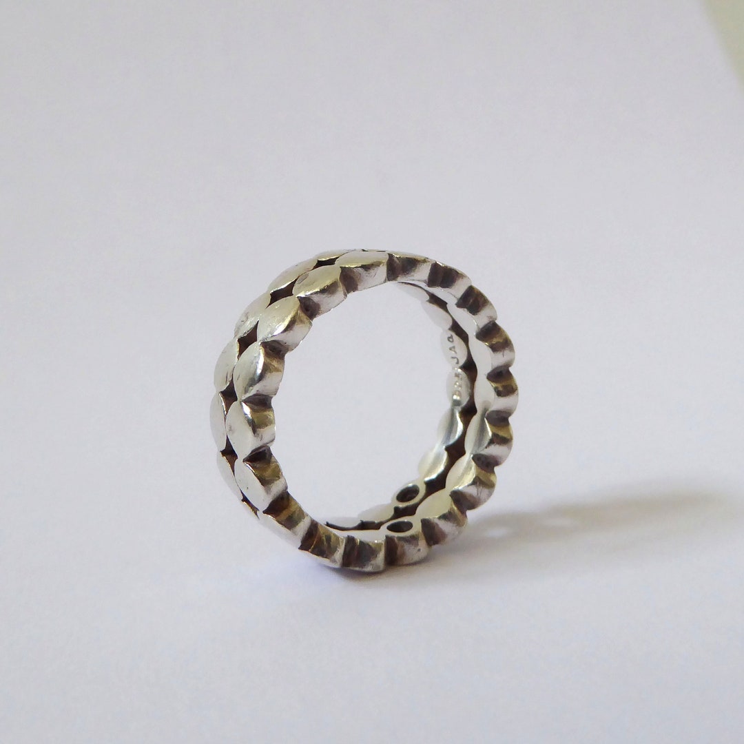 Danish Modernist Sterling Silver Ring, Size N 1/2. Vintage 925, Jaa ...