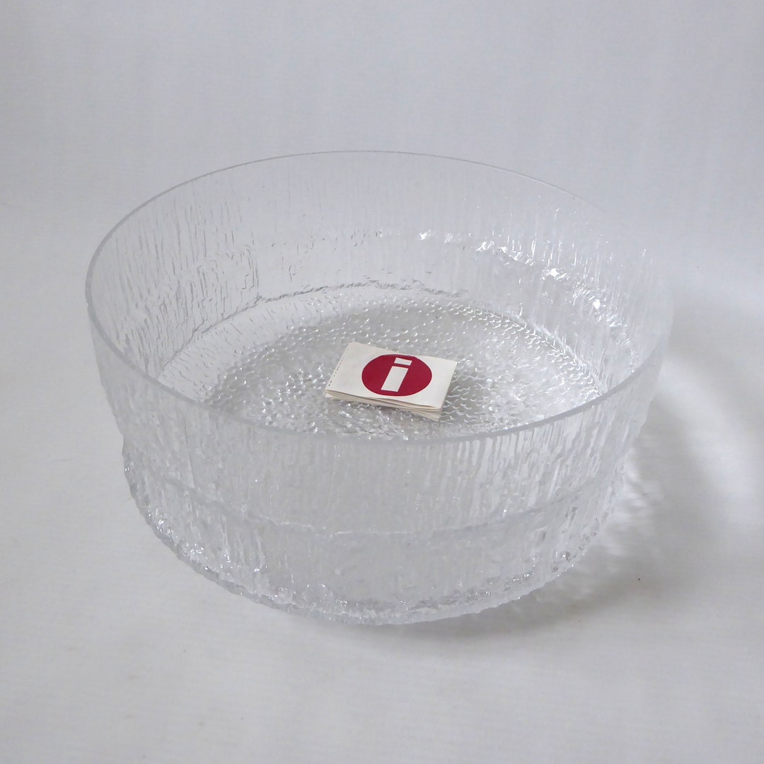 9" Tapio Wirkkala Iittala Paadar Large Glass Fruit/salad Bowl, 1970s ...