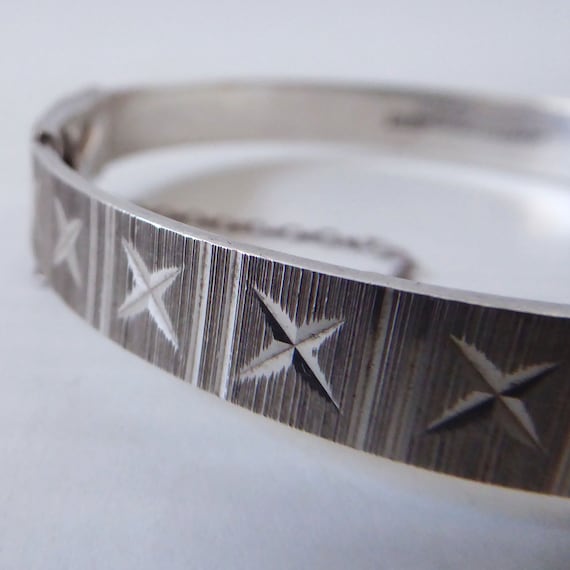 1971 Modernist Sterling silver bracelet/bangle. Retro… - Gem