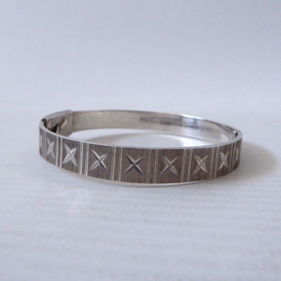 1971 Modernist Sterling silver bracelet/bangle. Retro… - Gem