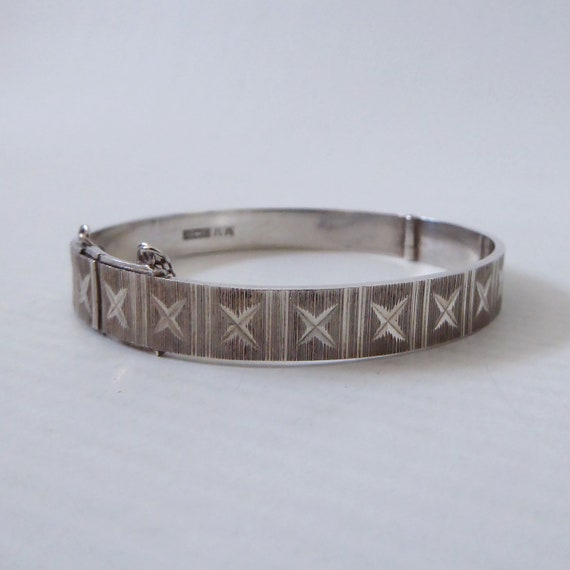 1971 Modernist Sterling silver bracelet/bangle. Retro… - Gem