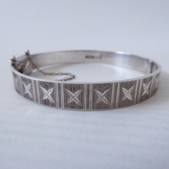 1971 Modernist Sterling silver bracelet/bangle. Retro… - Gem