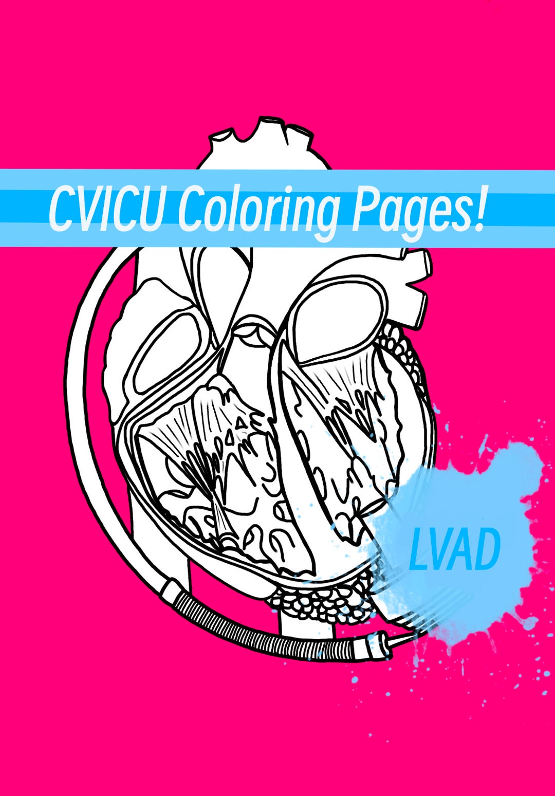 LVAD Coloring Sheet;icu Nurse Coloring Sheet;nurse Coloring Sheet;new ...