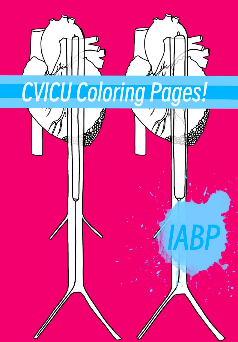 Balloon Pump Coloring Sheet;icu Nurse Coloring Sheet;nurse Coloring ...