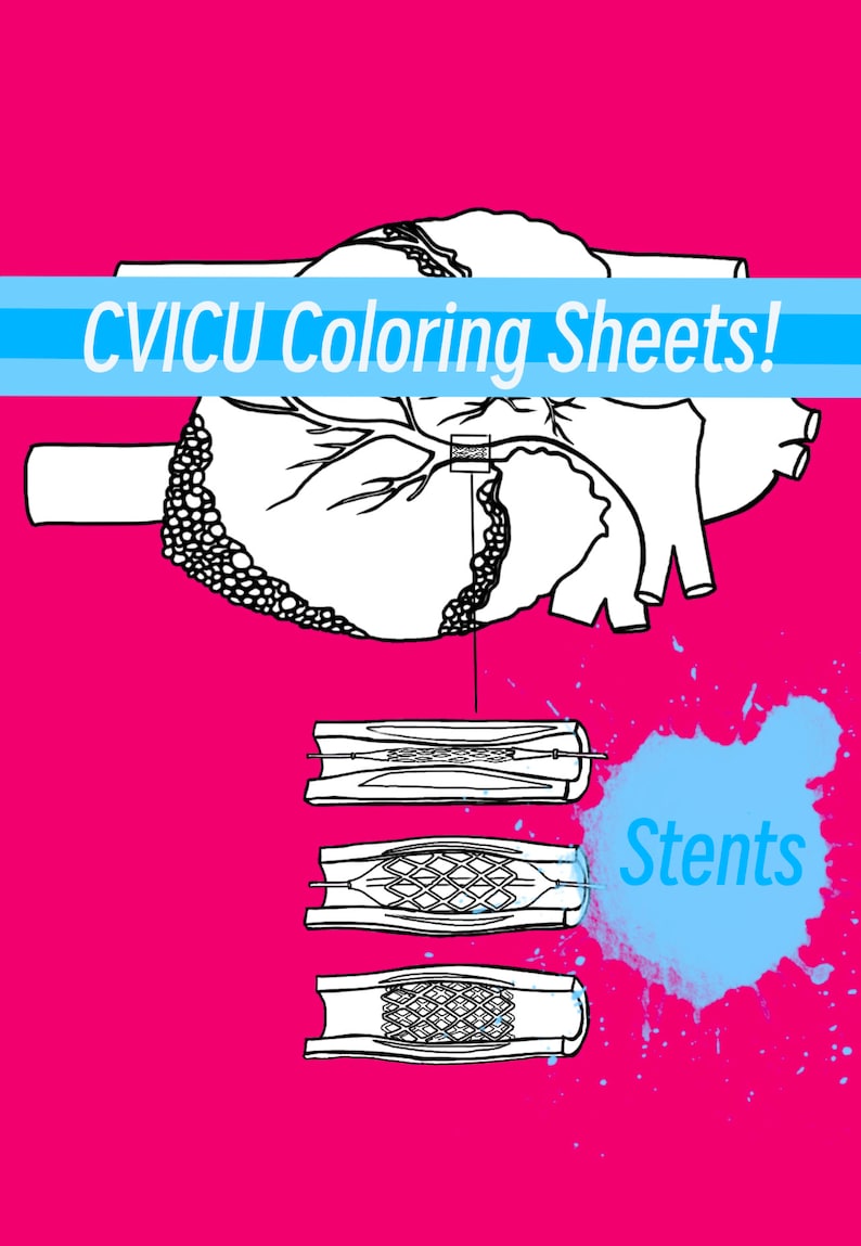 Stent Coloring Sheet;icu Nurse Coloring Sheet;nurse Coloring Sheet;new ...