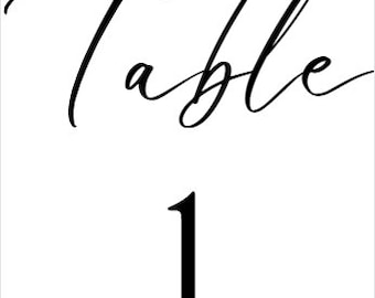 Table Numbers 1-30 (printable - Instant Download) - Etsy