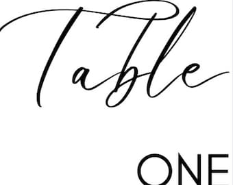 Table Numbers 1-30 - Printable - Etsy