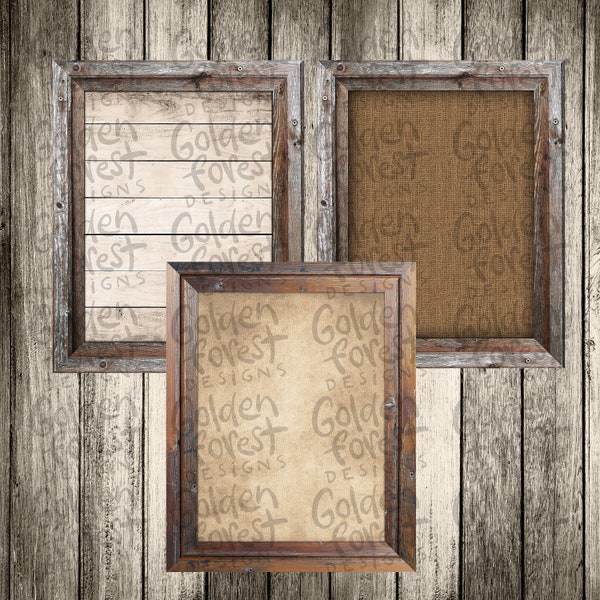 Rustic Wooden Frame - Etsy