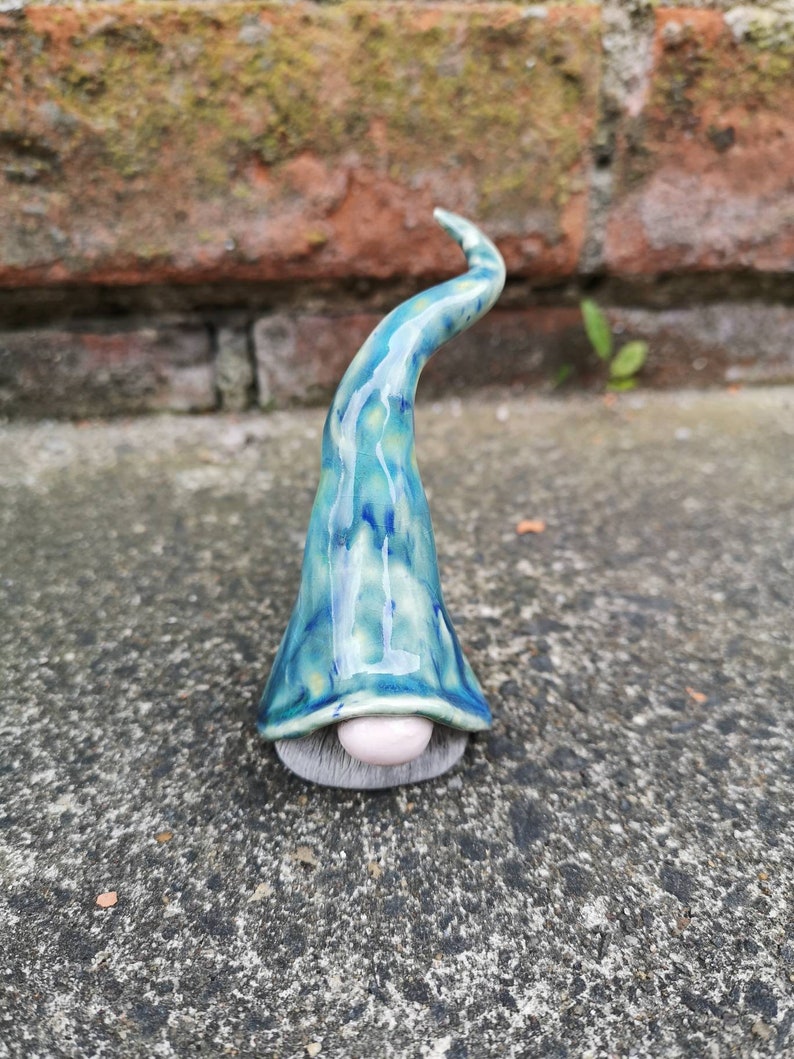 Ceramic Wizard Gnome Handmade Pottery Gnome Unusual Gift | Etsy UK