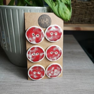 Ceramic Buttons - Circle - Handmade Buttons for Crafts & Sewing - Etsy UK