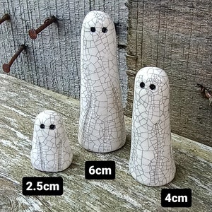 Pocket Ghost - Handmade Ceramic Crackle Ghosts - Halloween Decorations ...
