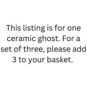 Pocket Ghost - Handmade Ceramic Crackle Ghosts - Halloween Decorations ...