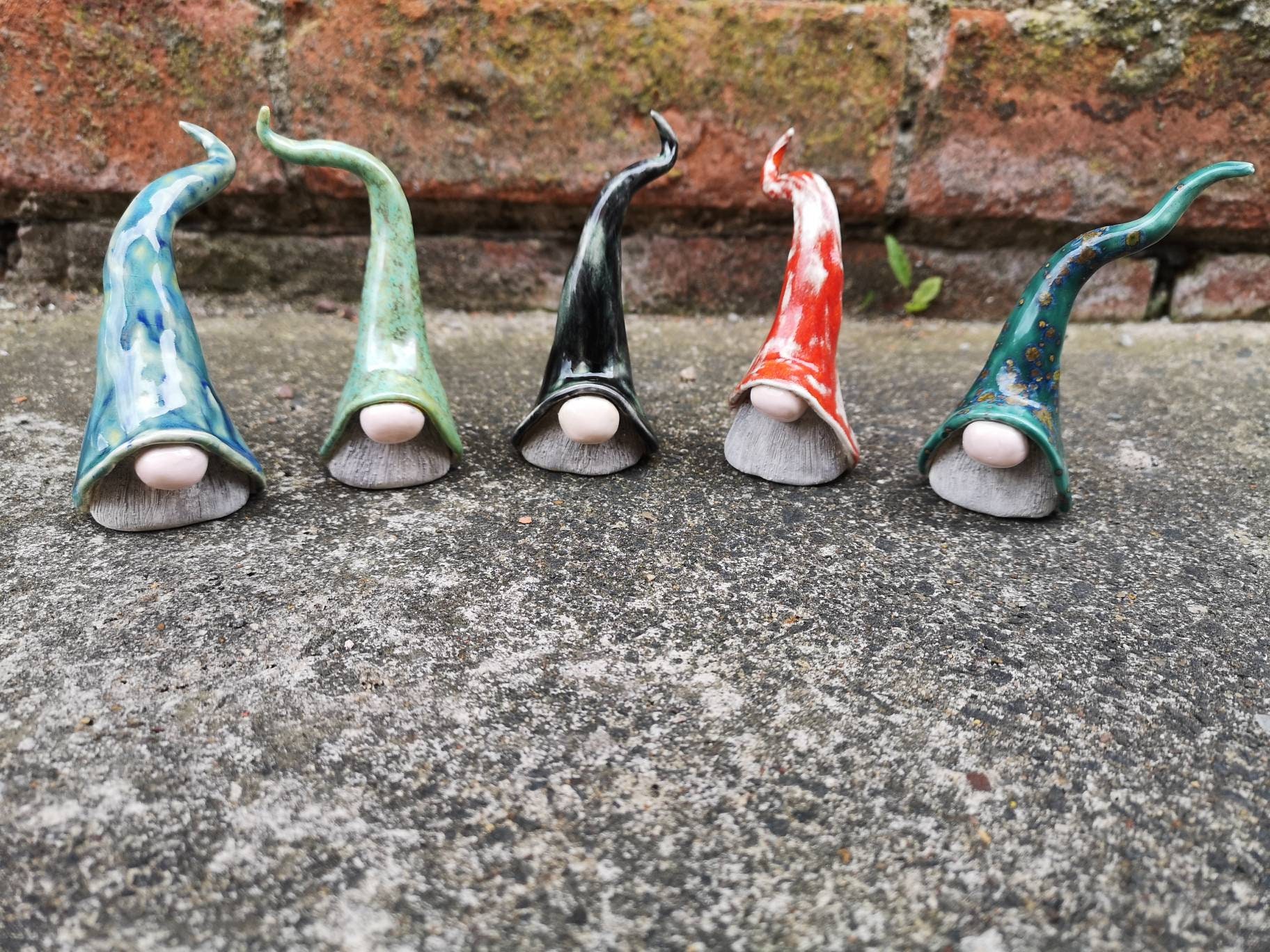 Ceramic Wizard Gnome Handmade Pottery Gnome Unusual Gift | Etsy