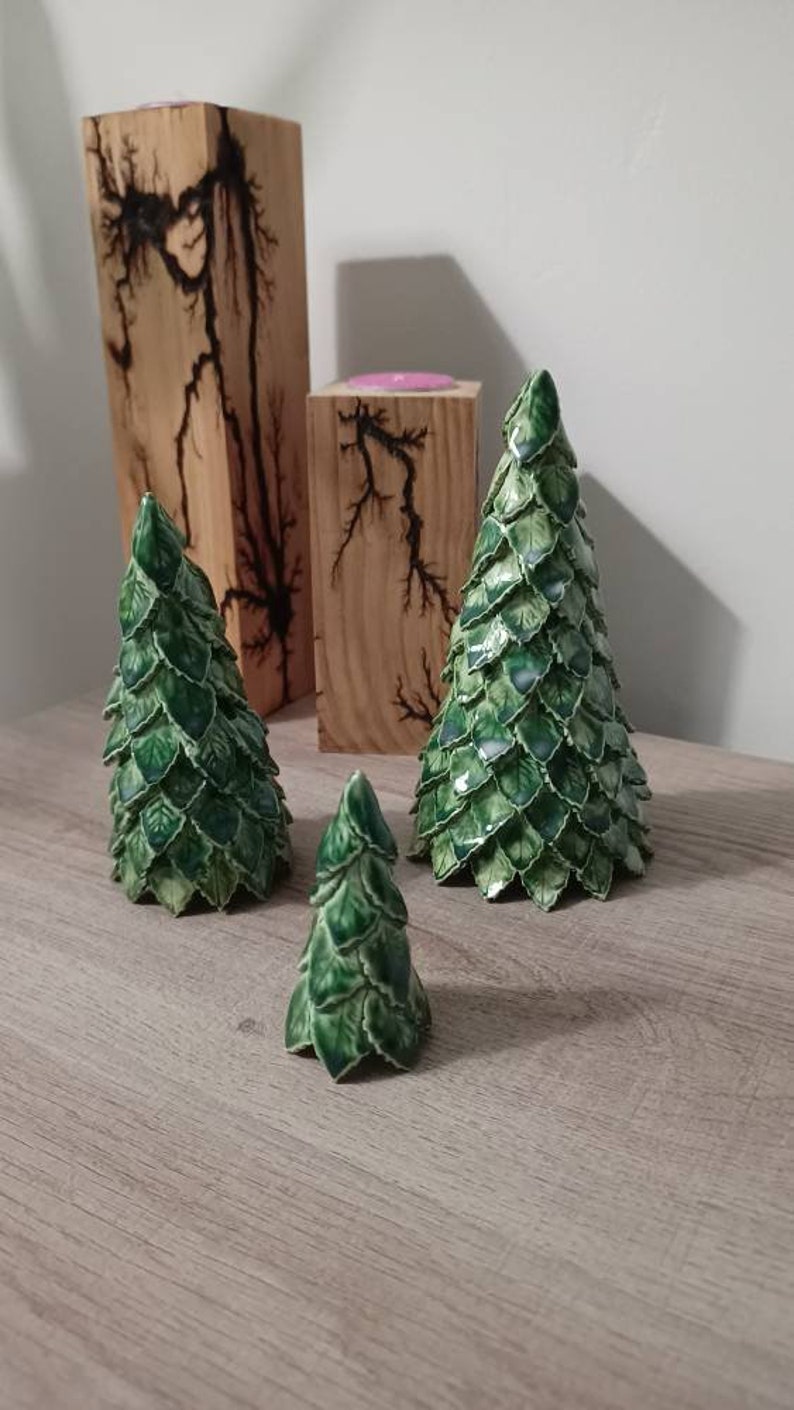 Ceramic Trees Christmas Decorations Handmade Trees | Etsy