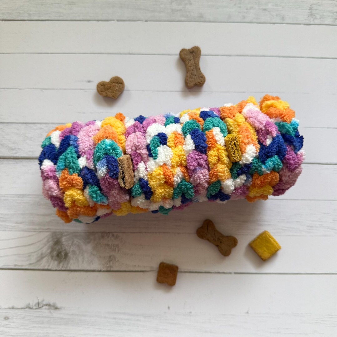 Tuti Fruity Snuffle Log Dog Toy: Interactive Treat Dispenser - Etsy