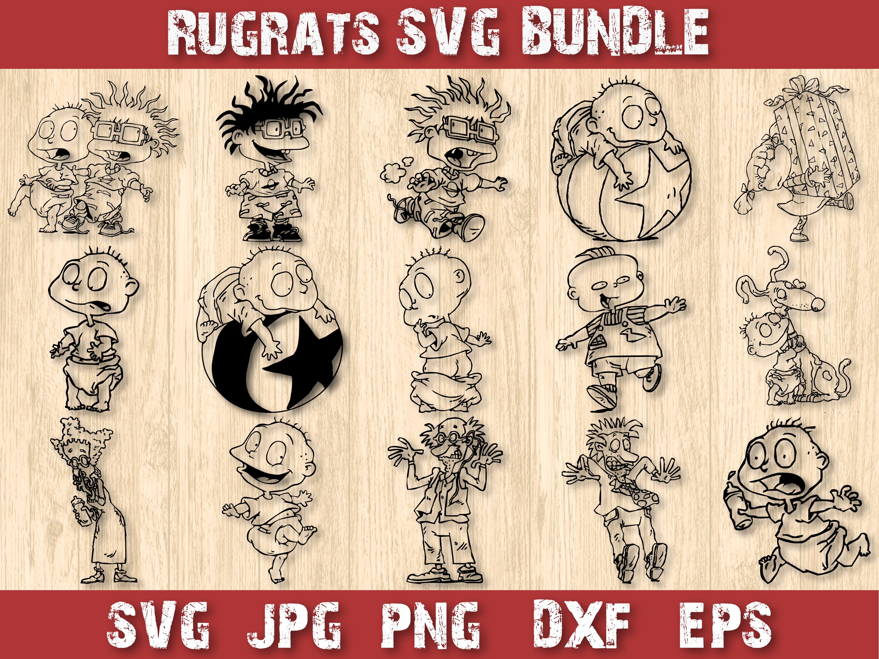 Rugrats SVG, Rugrats Mega Bundle, 56 Designs Rugrats Svg Bundle ...