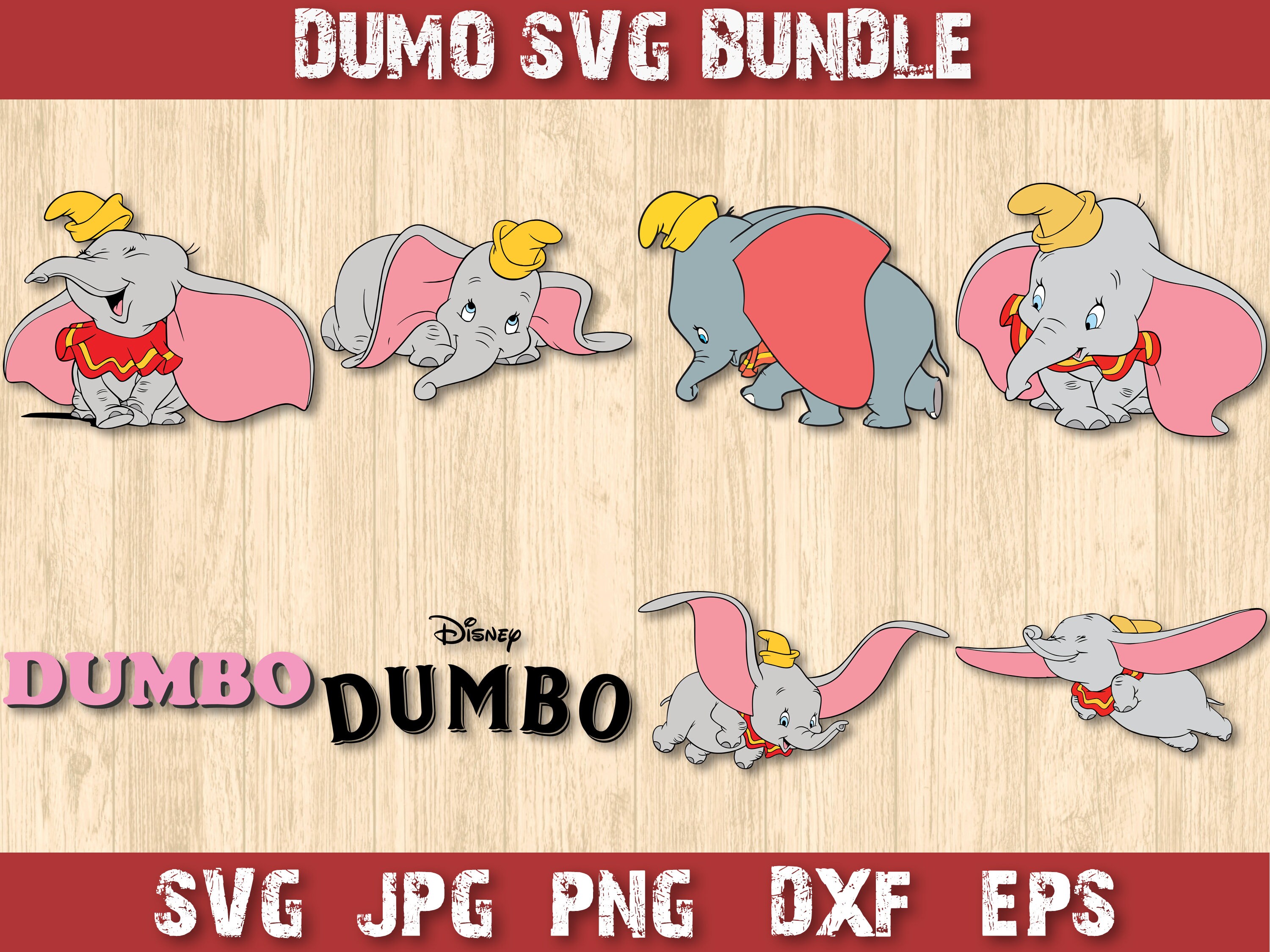 Dumbo SVG, Dumbo Mega Svg Bundle, 55 Designs Dumbo Svg Bundle, Dumbo ...