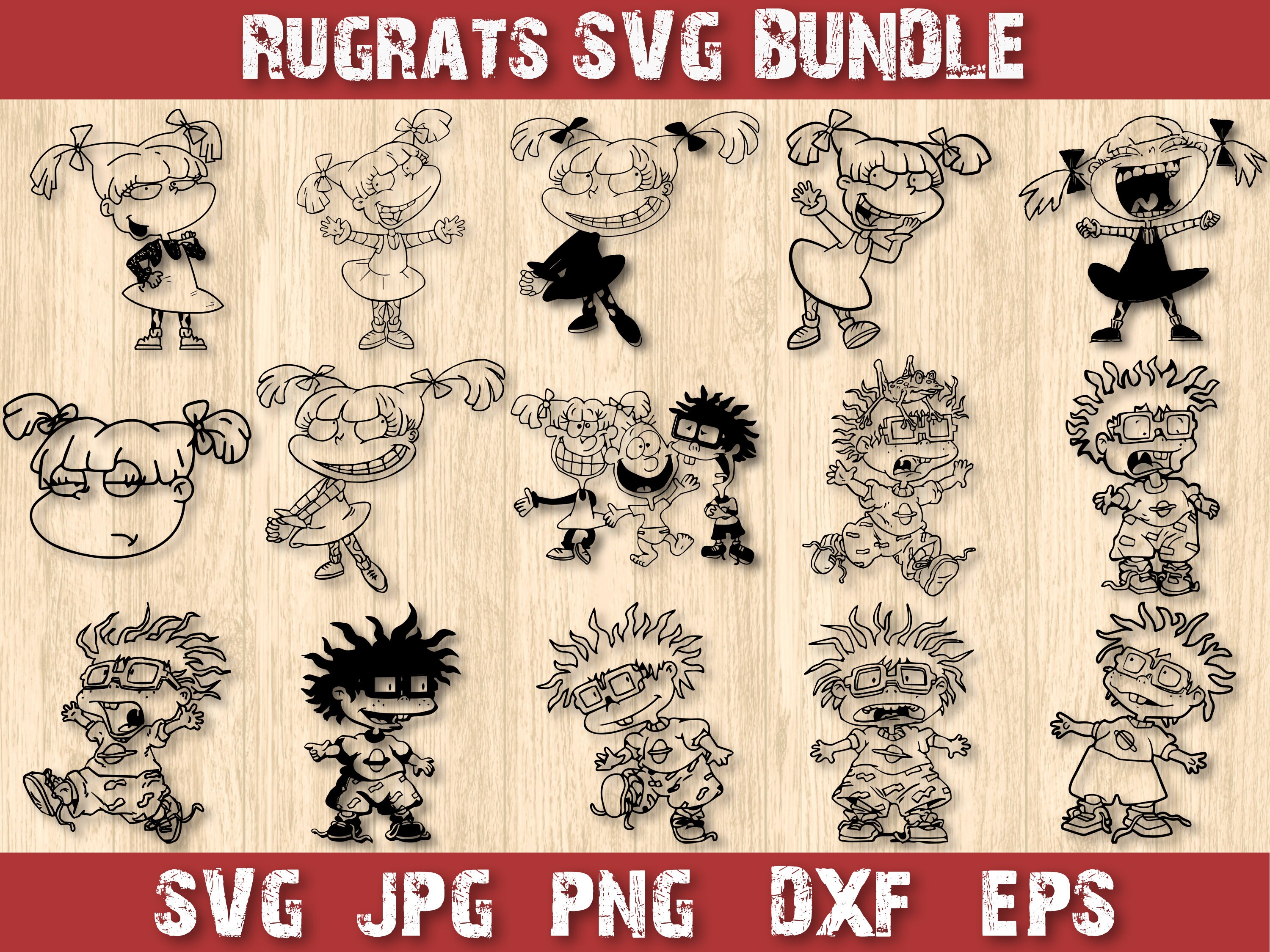 Rugrats SVG, Rugrats Mega Bundle, 56 Designs Rugrats Svg Bundle ...