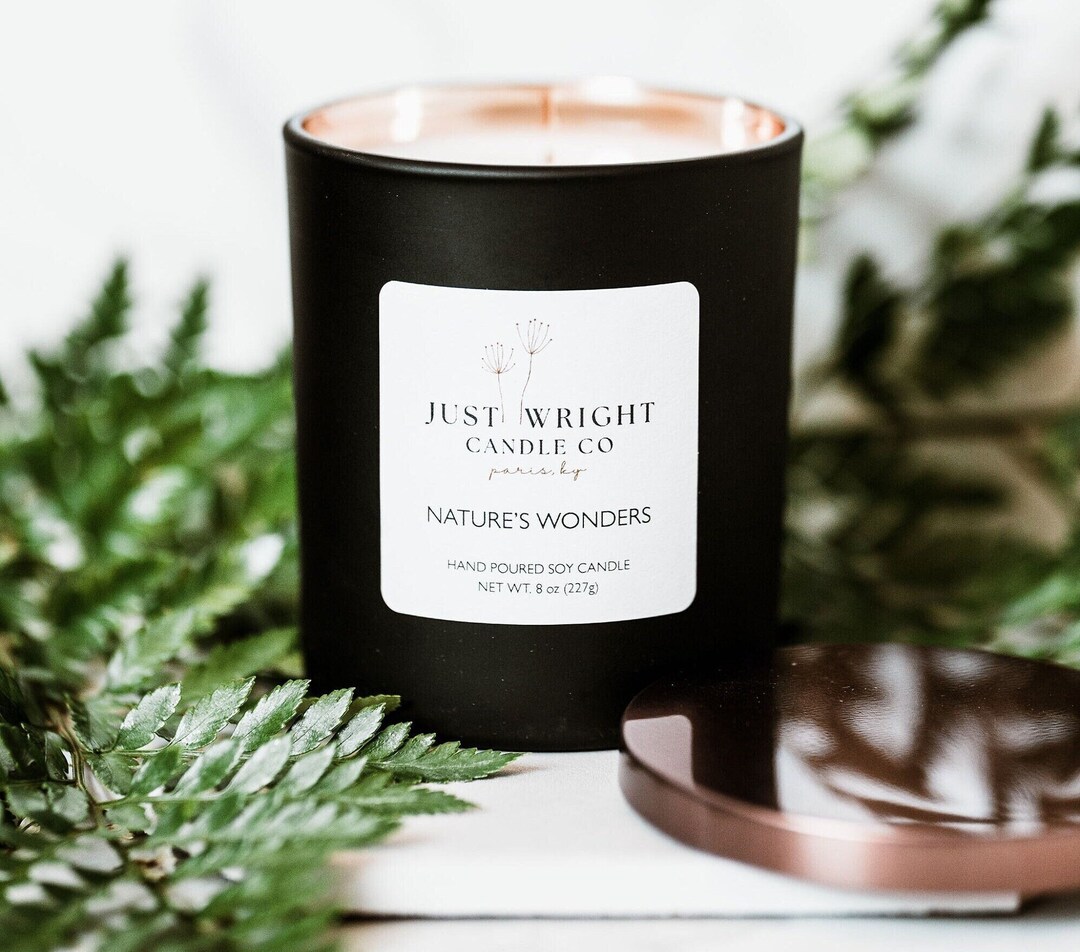 Nature's Wonders Candle Handmade Luxury Soy Wax Candles Small Batch ...