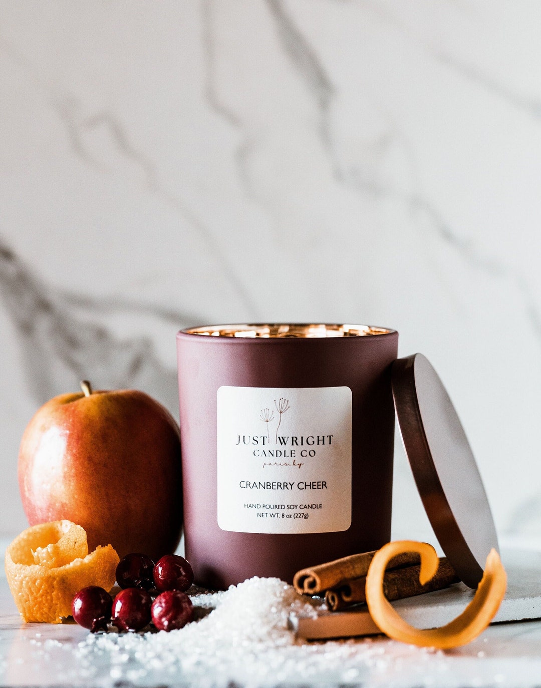 Cranberry Cheer Candle Handmade Luxury Soy Wax Candles Season Seasonal ...