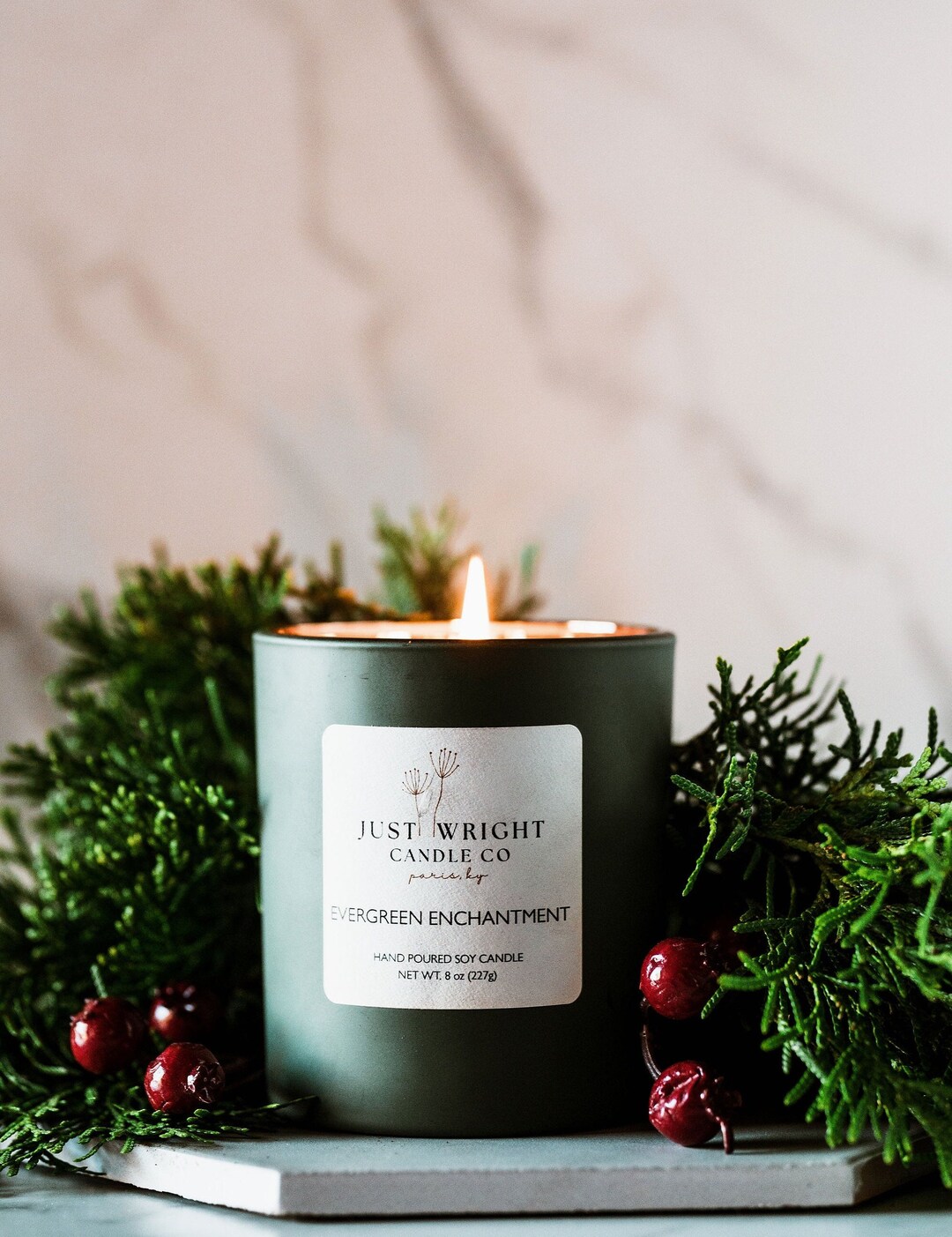Evergreen Enchantment Candle Handmade Luxury Soy Wax Candles Season ...