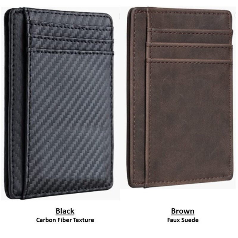 Suede Slim Wallets - Etsy