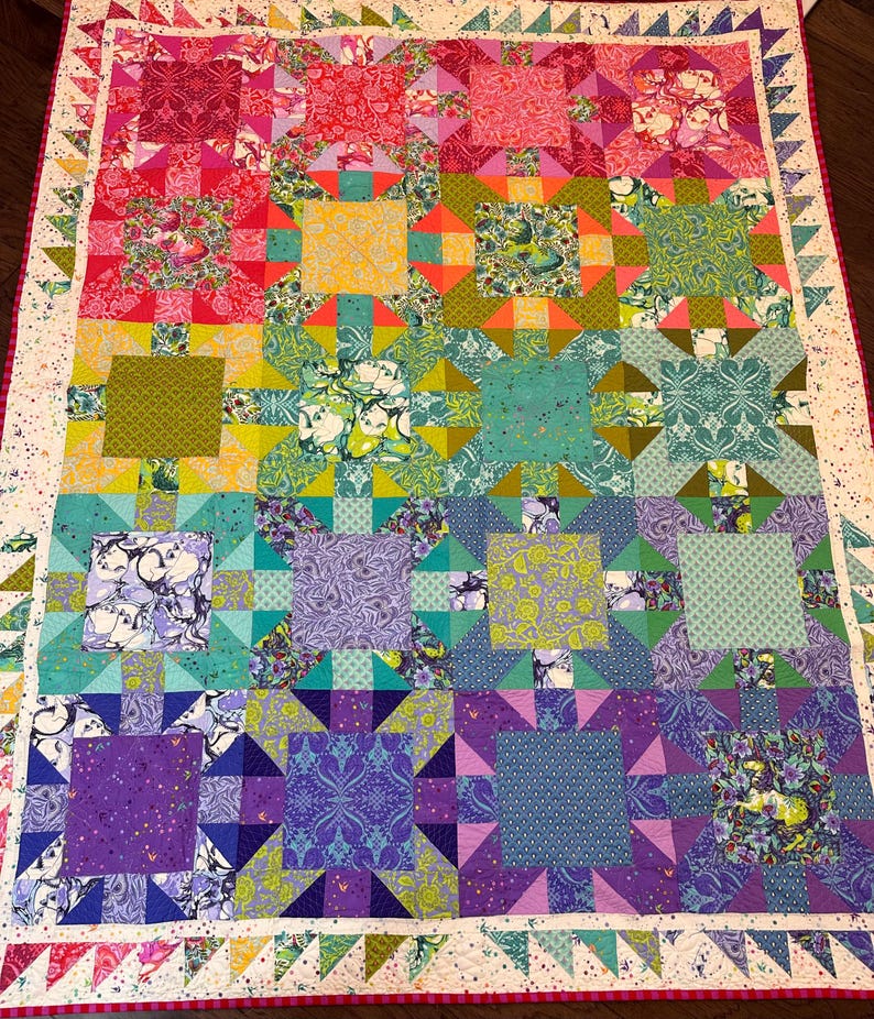Handmade Full Size Quilt - Tula Pink Pinkerville - Etsy