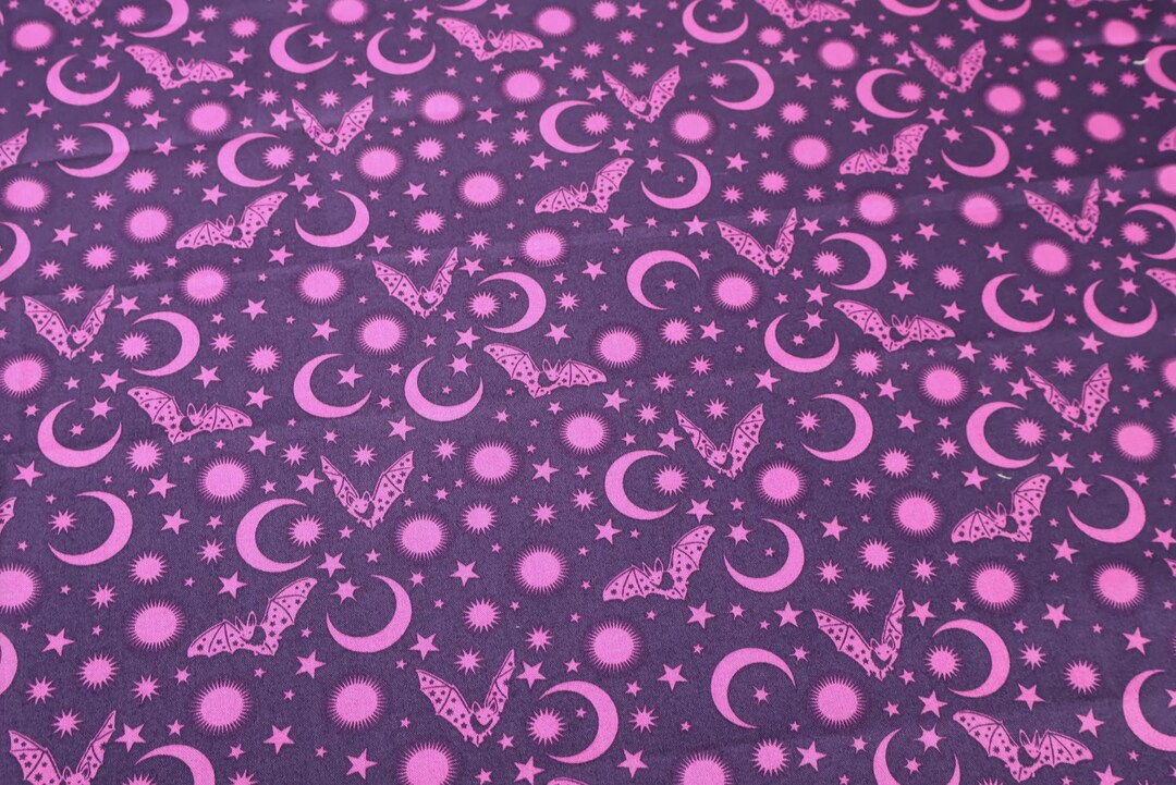 Tula Pink OOP - De La Luna - Batty FQ - Etsy