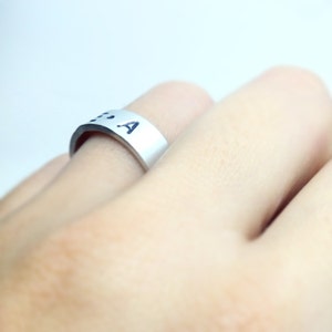 Personalized Rings Stackable Name Rings Name Rings Birth | Etsy