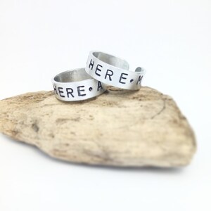 Personalized Rings Stackable Name Rings Name Rings Birth | Etsy