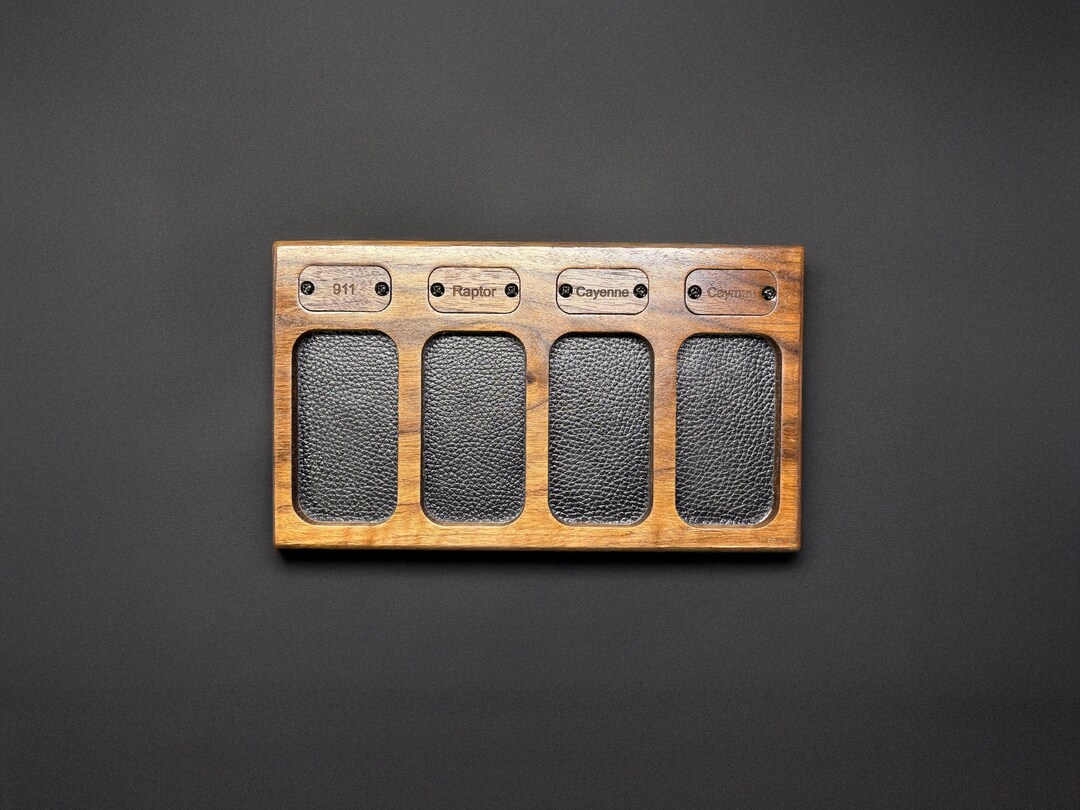 Luxury Personalized Key Fob Display Tray - 4 Key Fobs or Keys - Etsy