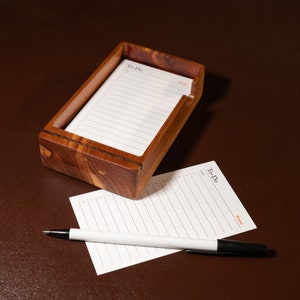 To-do List Note Card Holder - Cedar - Etsy
