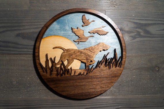 Hunting Dog Wall Art 10 Inch Bird Dog Blue Sky - Etsy