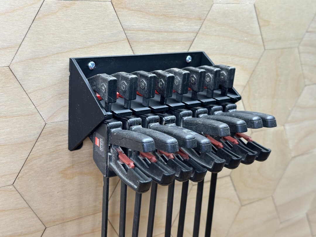 Mini Clamp Wall Rack. Holds 8 4-inch Squeeze Clamps - Etsy