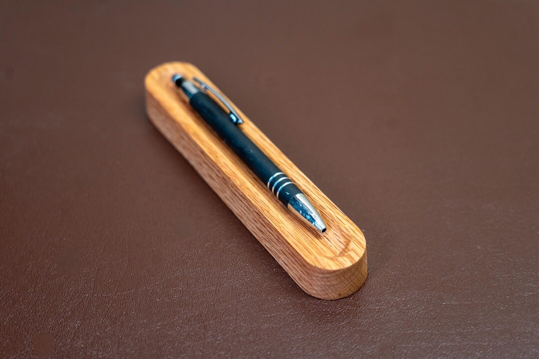 Handcrafted Wooden Pen Rest: Desk Organizer in Walnut, Maple, Cherry ...