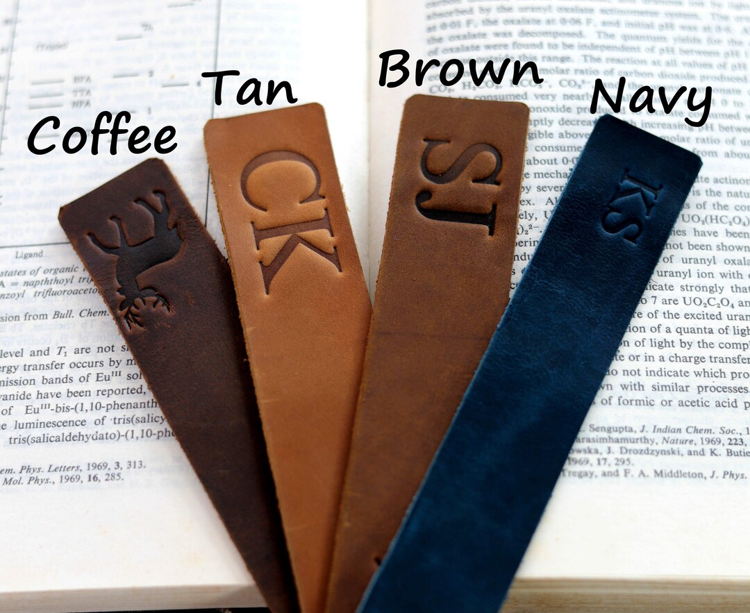 Custom Logo , Bookmark,custom Leather Bookmark for , Initial Bookmark ...