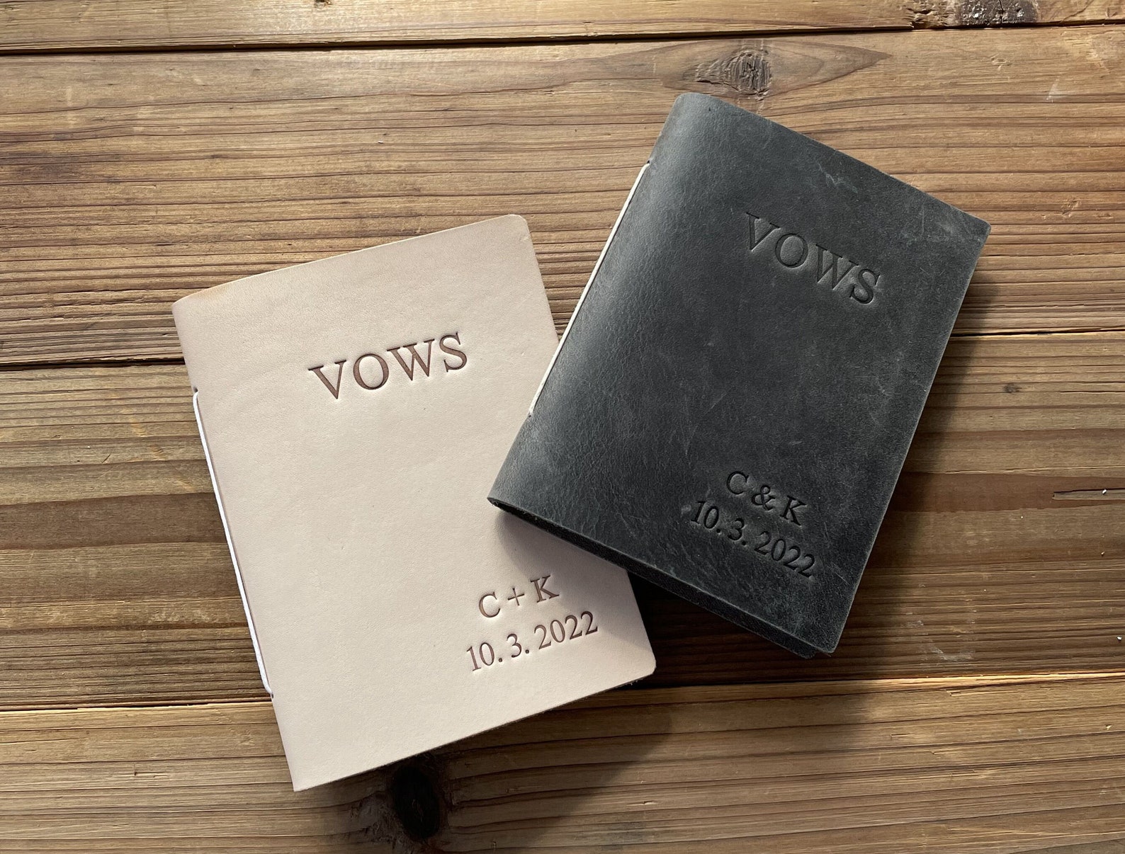 His and Her Vow Books Leather Vows Book custom Vows Booklet - Etsy