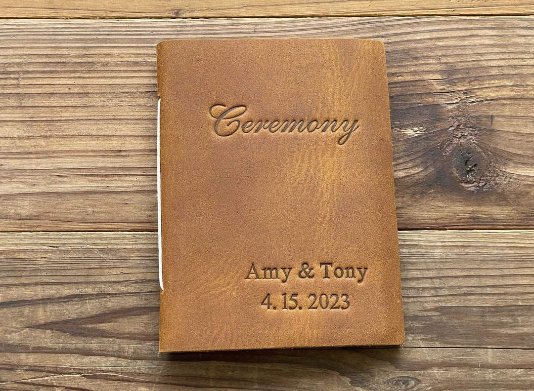 Personalized Wedding Ceremony Boolet,officiant Book - Etsy