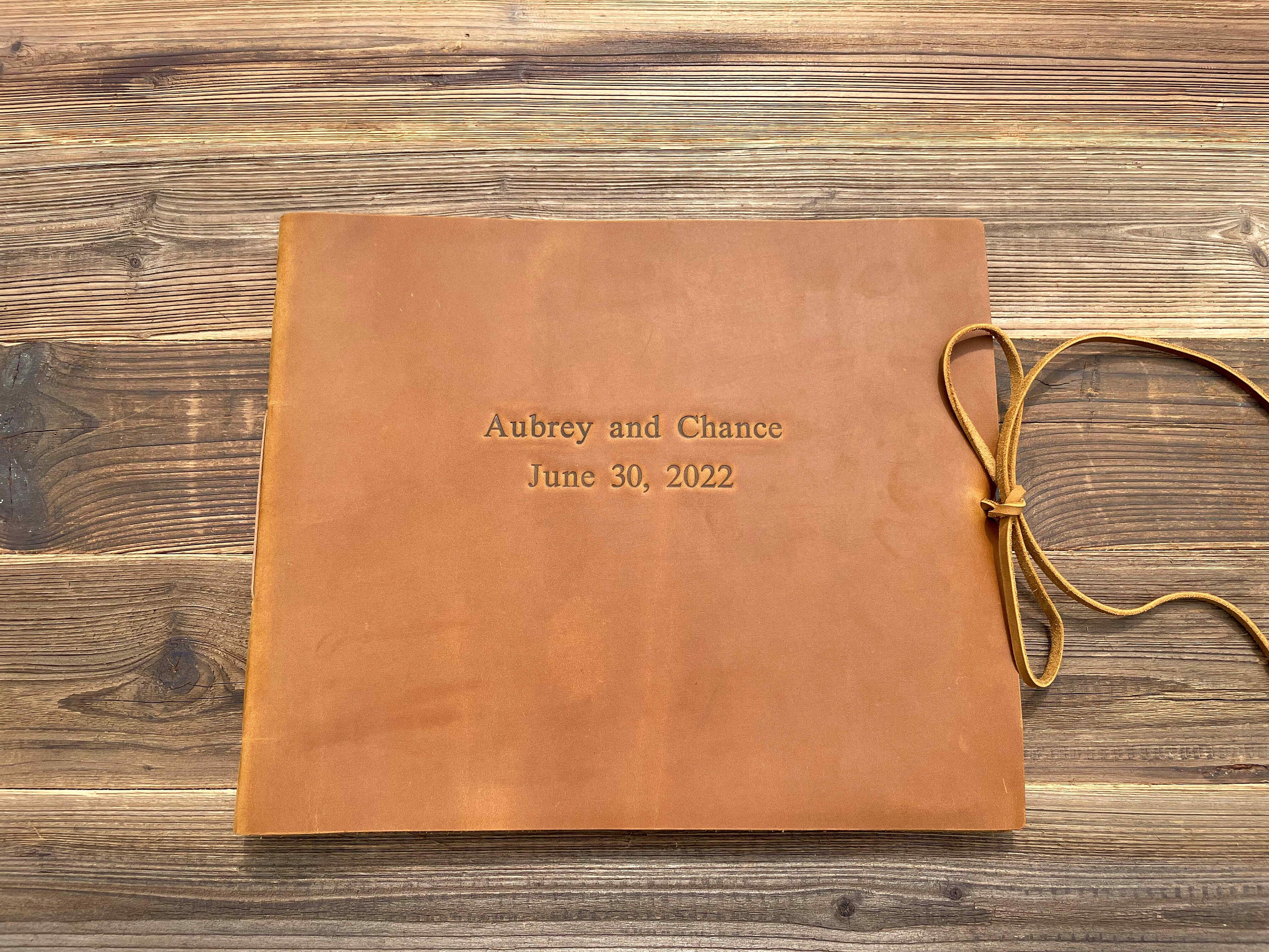 Personalized Scrapbook Leather Photo Album Anniversary Gift - Etsy