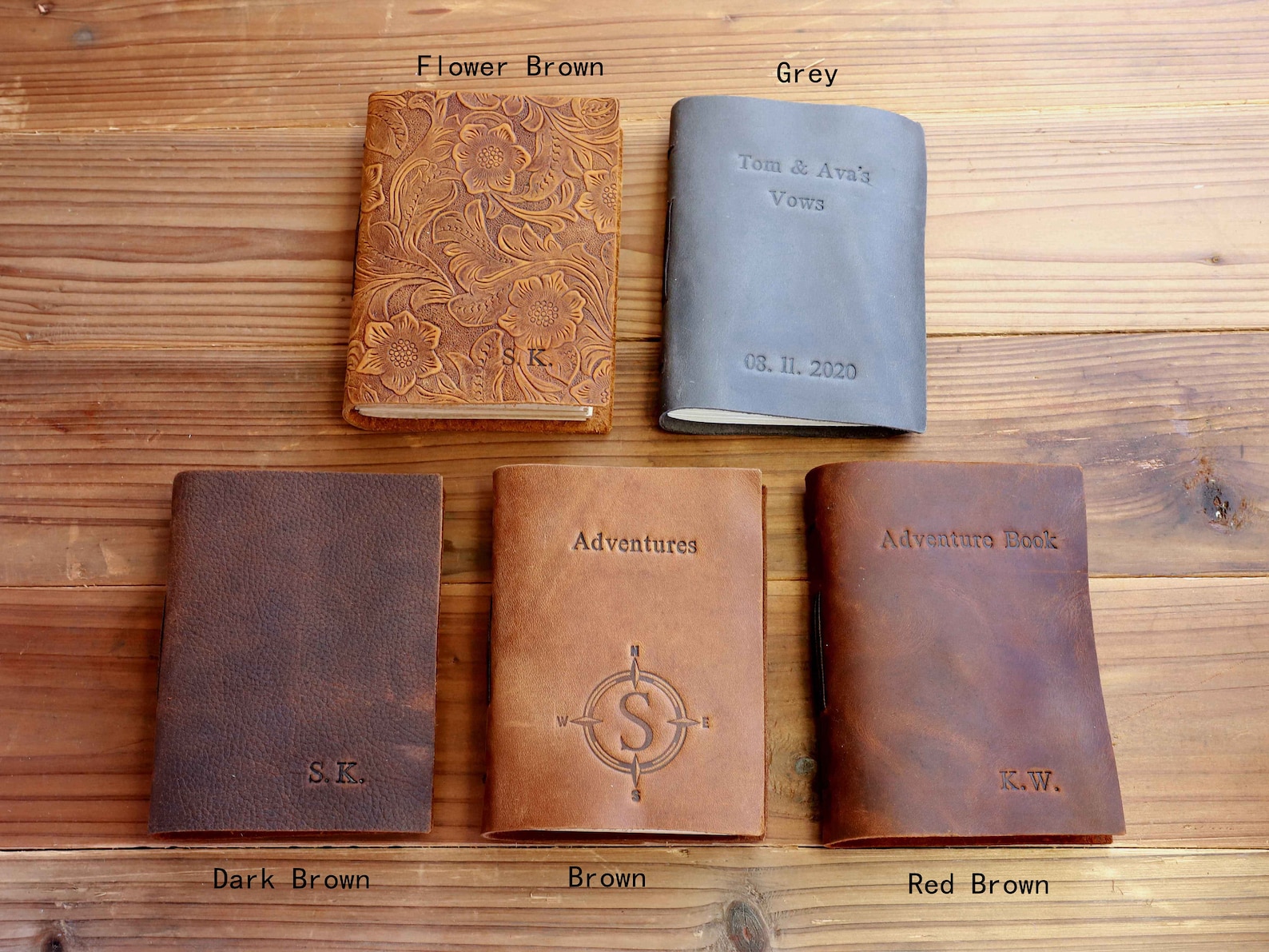 Personalized Leather Journal Notebook Adventure Awaits Book | Etsy