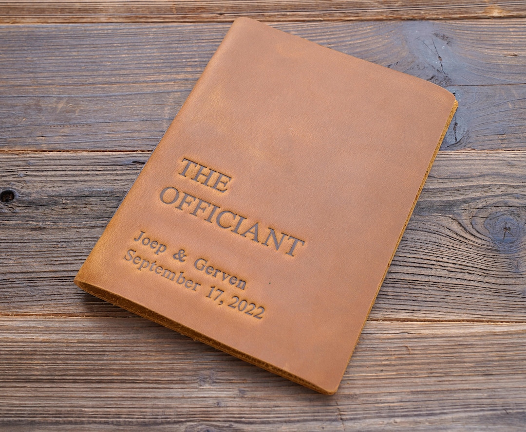 Personalized Wedding Officiant Book ,officiant Gift,custom Marriage ...