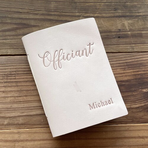 Personalized Wedding Officiant Book officiant Giftcustom - Etsy